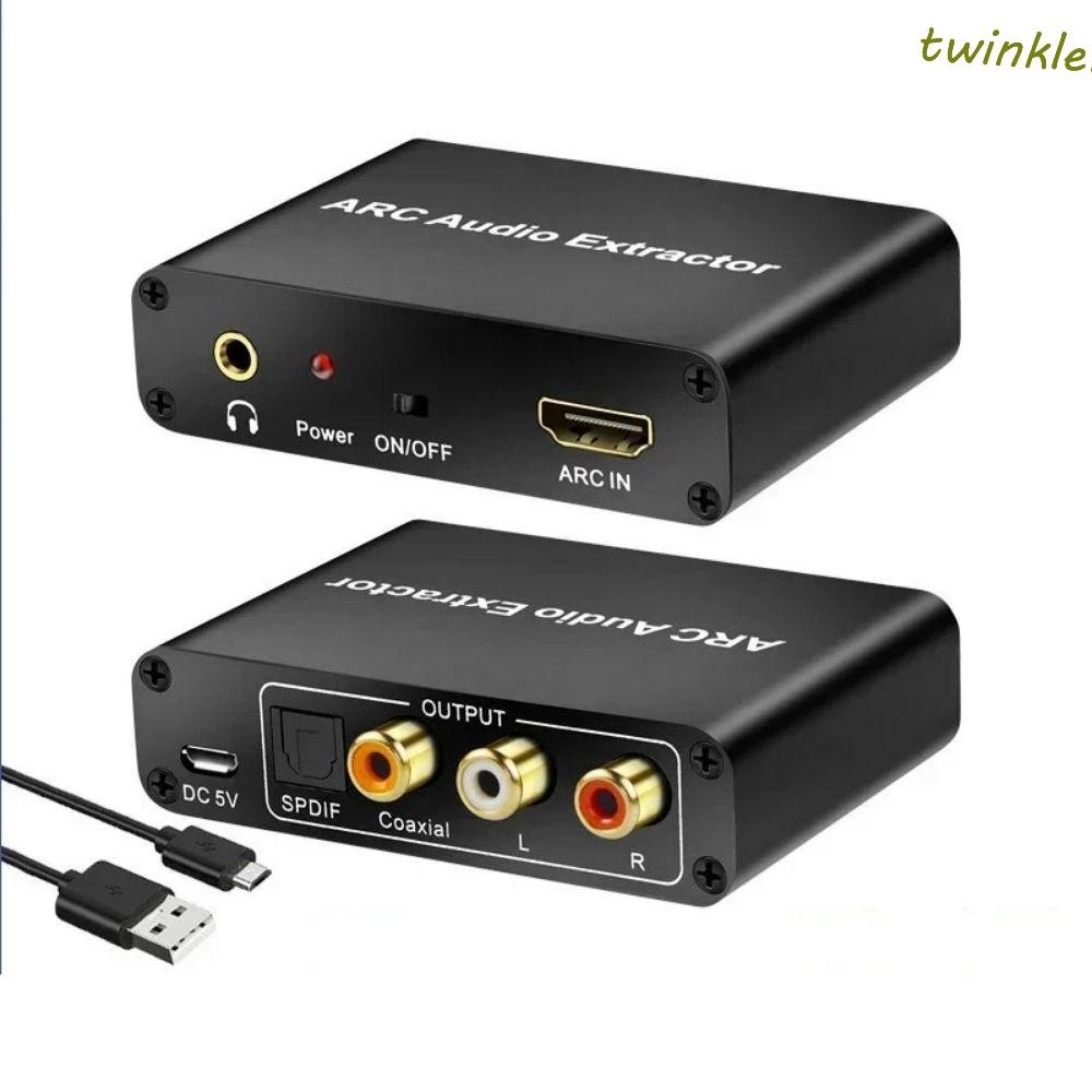 TWINKLE1 ARC Audio Adapter, 3.5mm Jack Output DAC SPDIF Coaxial RCA ARC ...