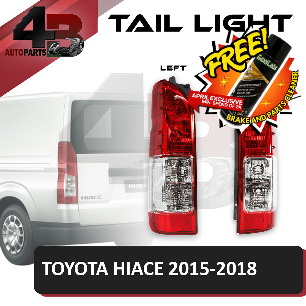 Toyota Hiace 2015 to 2018 Tail light / Tail lamp (1 Set) | Shopee ...