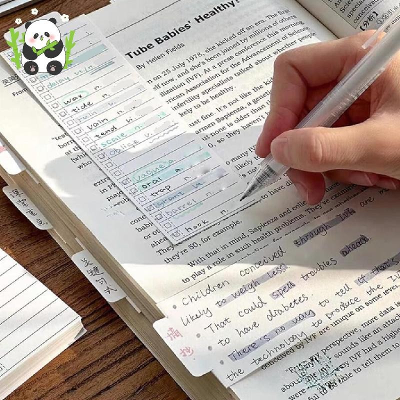 Index Page Tabs & Reading Log Bookmarks, Writable Bookmark Reading ...