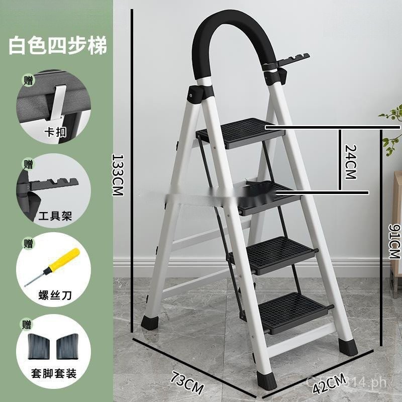 Multi-Functional Household Ladder, Lightweight Step Ladder, A-Frame ...