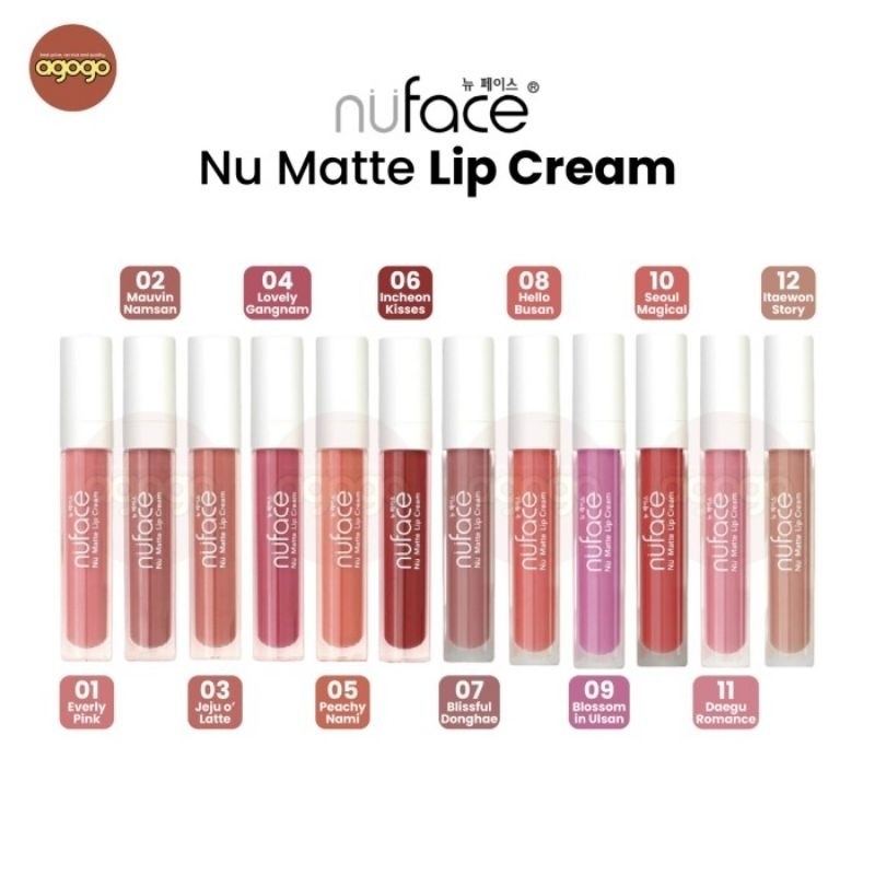 Nuface Nu Matte Lip Cream 4g | Shopee Philippines
