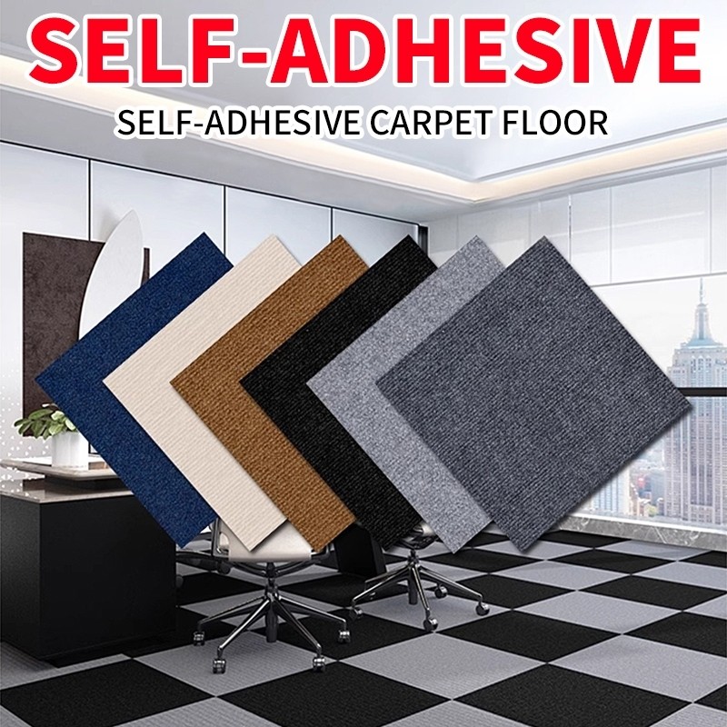 50pcs carpet living room for floor mat vinyl tile flooring self adhesiv ...