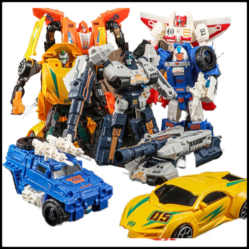 Transformers-Style Mecha Model Educational Convertible Robot Toy ...