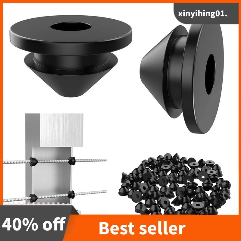 100PCS Cable Railing Rubber Grommets Set Kit for 1/8Inch 5/32Inch 3 ...