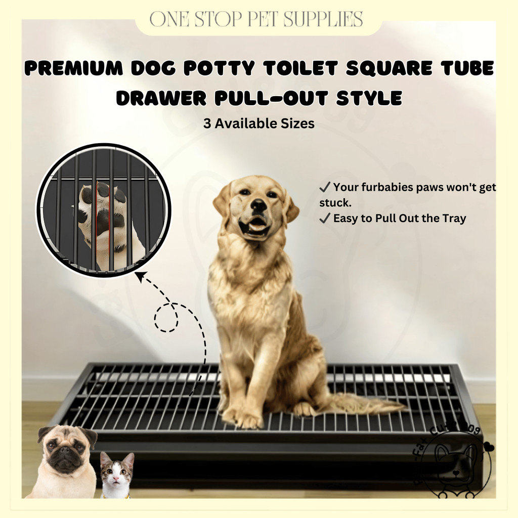 [READY STOCK] Pet Stainless Steel Premium Pullout Drawer Dog Potty ...