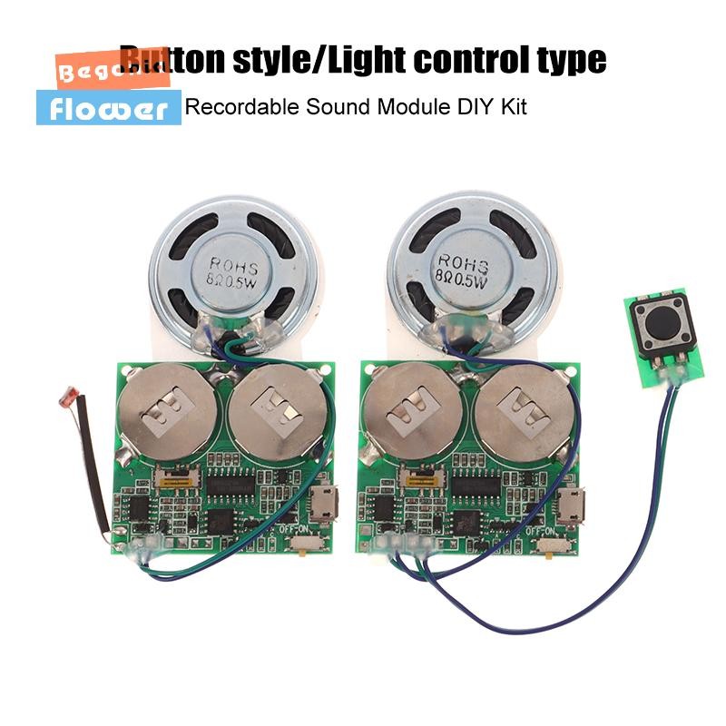Begonia Flower Recordable Sound Module Button/Light Control Sound ...