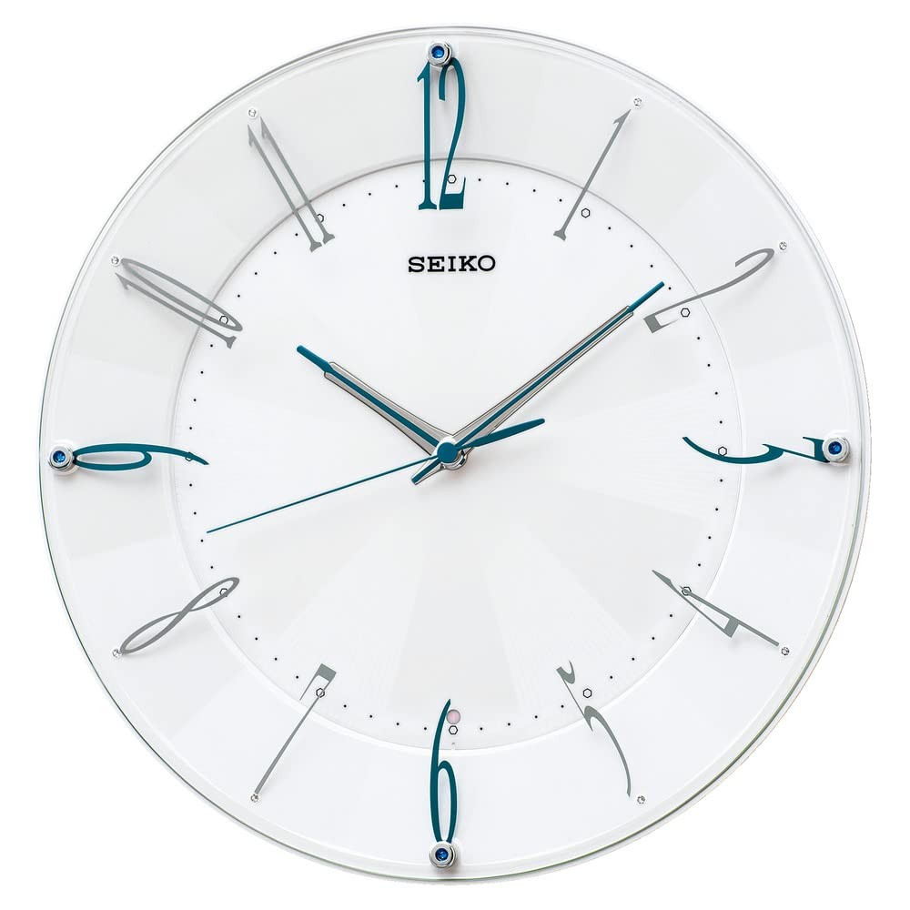 Seiko Clock Wall Clock Radio Analog White Pearl KX214W SEIKO Diameter ...