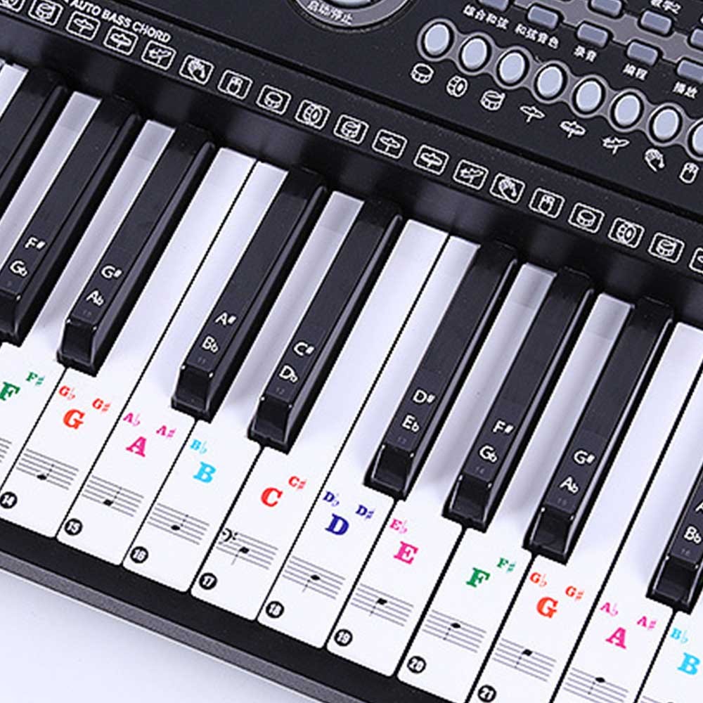 88/61/54/49 key piano keyboard sticker detachable note label for ...