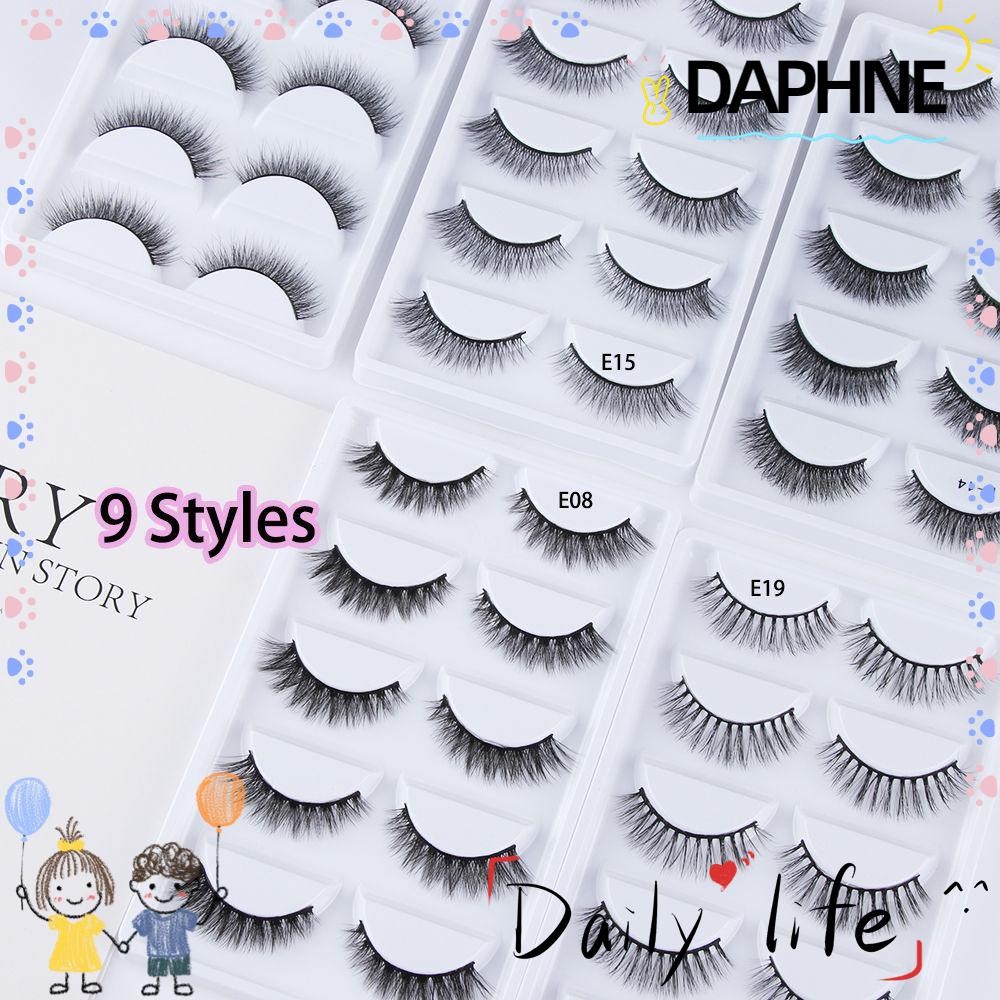 DAPHNE Mink Hair Handmade Thick Cross Lashes Fluffy Wispy Long | Shopee Philippines
