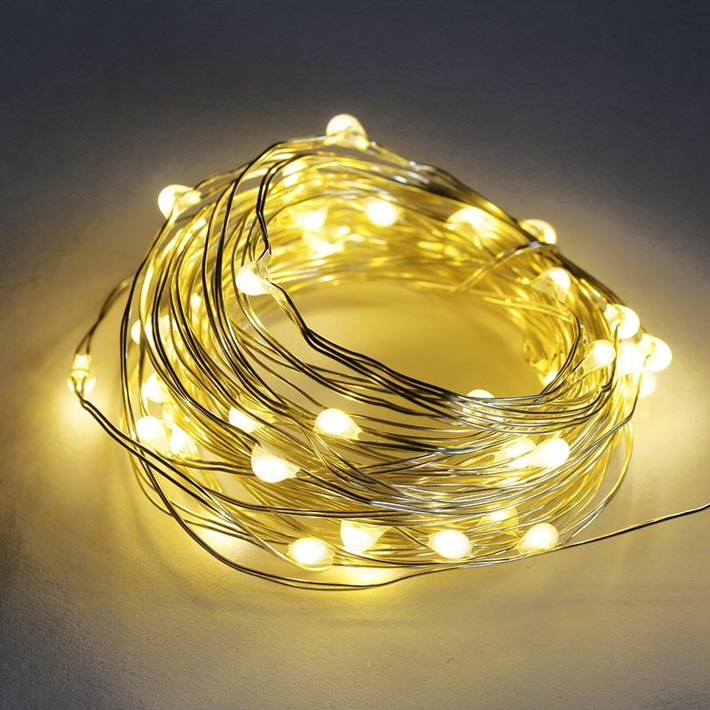 LED Copper Wire Lamp Solar Copper Wire Colored Light String Christmas ...