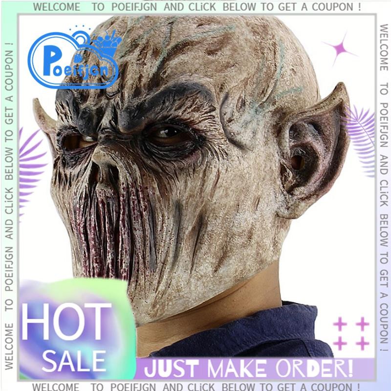 Halloween Bloody Scary Horror Mask Adult Zombie Mask Latex Costume ...