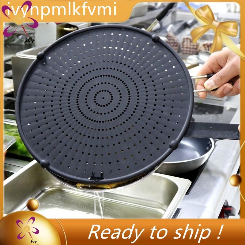 [Ivym] Silicone Splatter Screen Guard Nonstick Oil Grease Pan Lid Oil ...