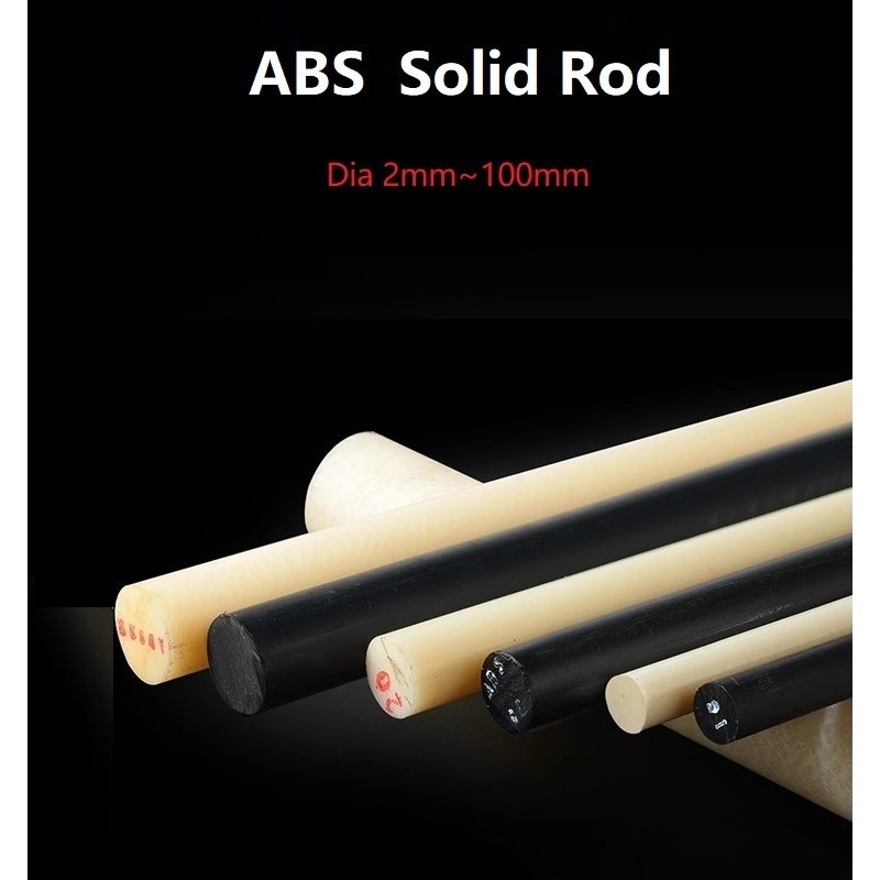 ABS Rod solid plastic round rod Diameter 2~30mm ABS acrylic clear rod ...