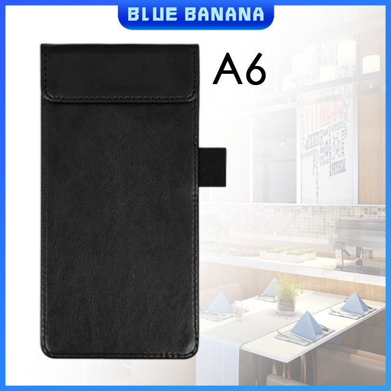 A6 Magnetic Cash Bill Holder Leather Checkout Receipt Menu Clipboard ...