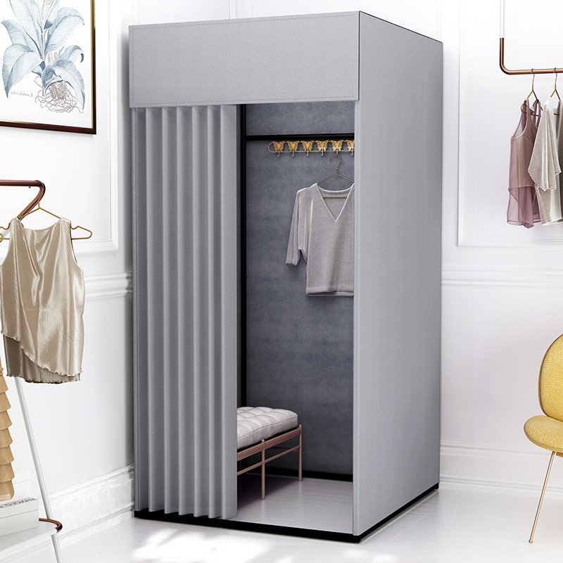 Clothing Store Fitting Room Door Curtain Track Temporary Activity Stall ...