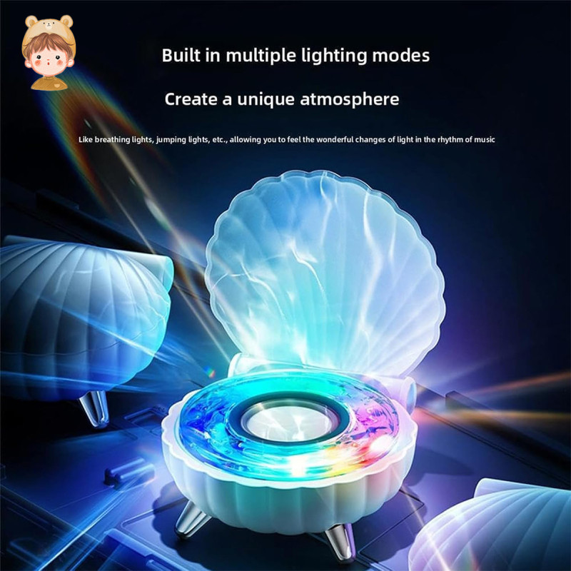 Shell Speaker, Shell Vinyl Speaker, Retro Themed Shell Speaker, Waves ...