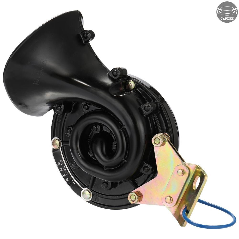 Loud 105DB 12V/24V Black Waterproof Electric Snail Horn Air Horn Raging ...