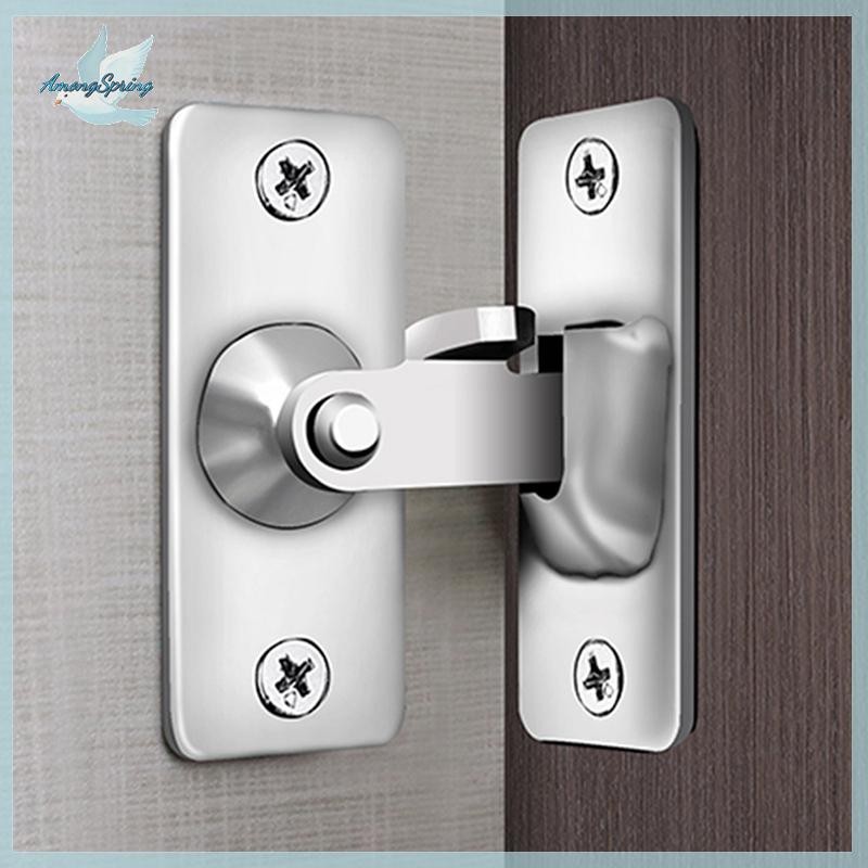 AmongSpring> 90 Degree Stainless Steel Door Latch Right Angle Sliding ...