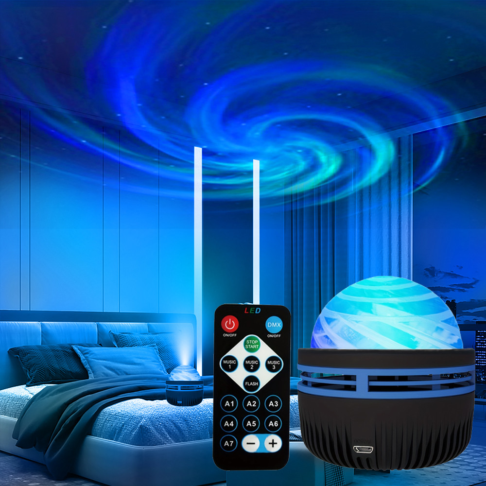 1 Computer LED Star Projector Ocean Wave and Nebula Night Light ...