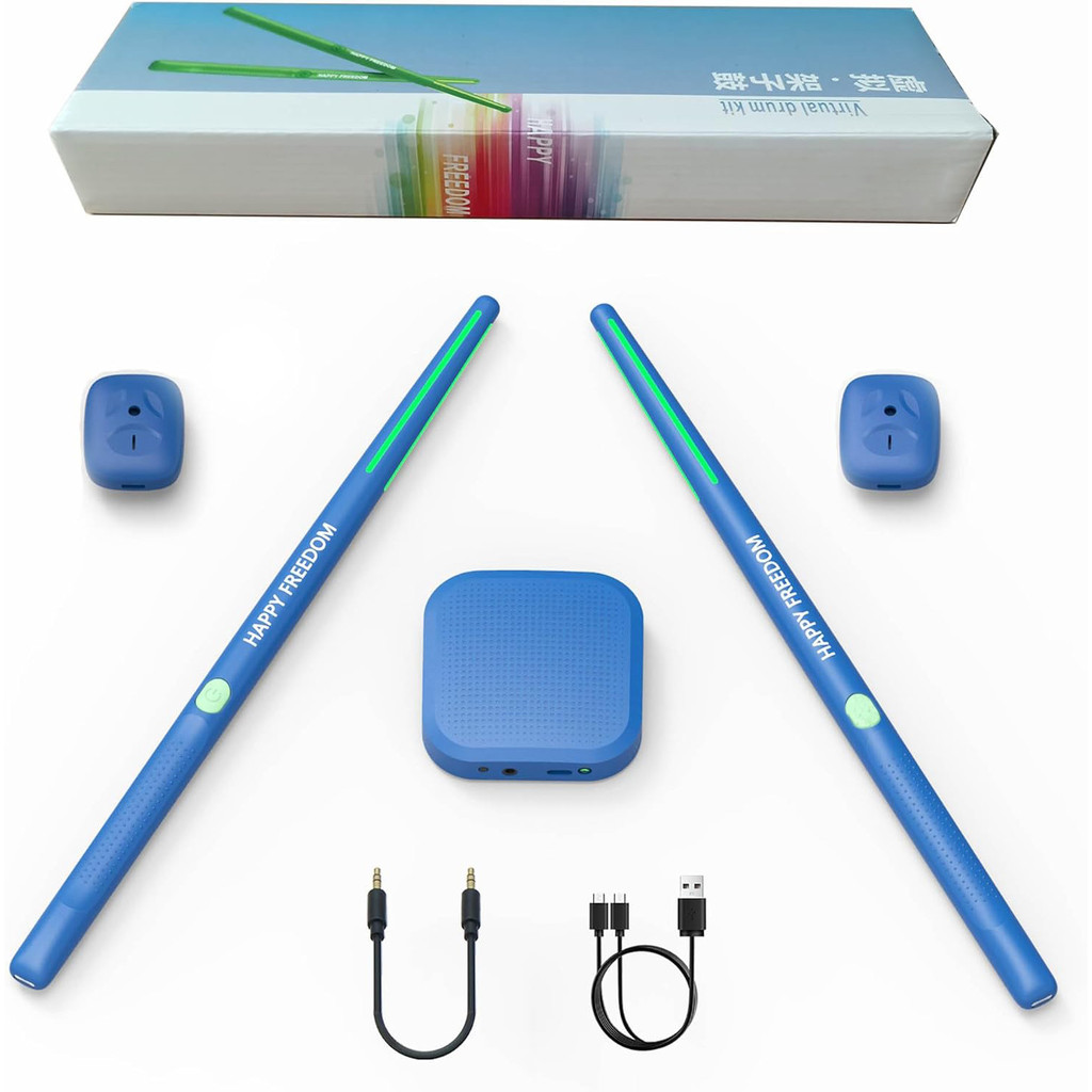 Children's Somatosensory Air Drum Kit Virtual AR Portable Percussion ...