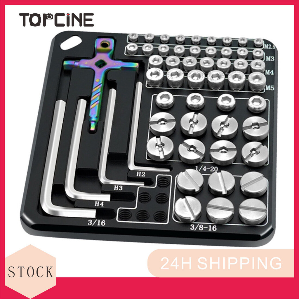 Camera Screws Wrench Tool Kit 54 in 1 Screws Hex Key Storage Board ...