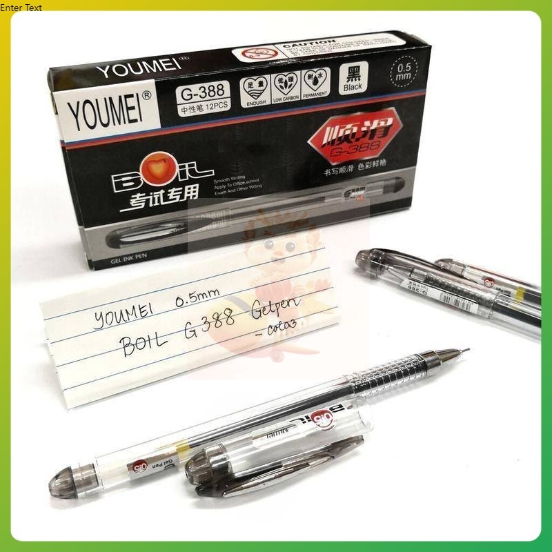 12pcs Sign Pens 0.5mm G-388 Boil Gel Ink Pen School Supplies Office ...