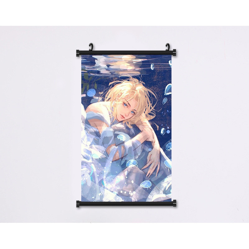 Anime The Falling Merman Exquisite Scroll Painting Role Playing Randi ...