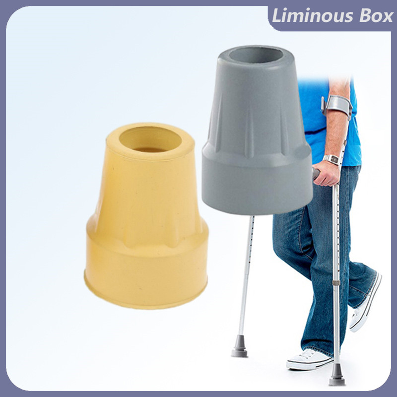 2pcs Crutch Ferrules Rubber Ends Anti-skid Crutches Rubber Tips 22mm ...