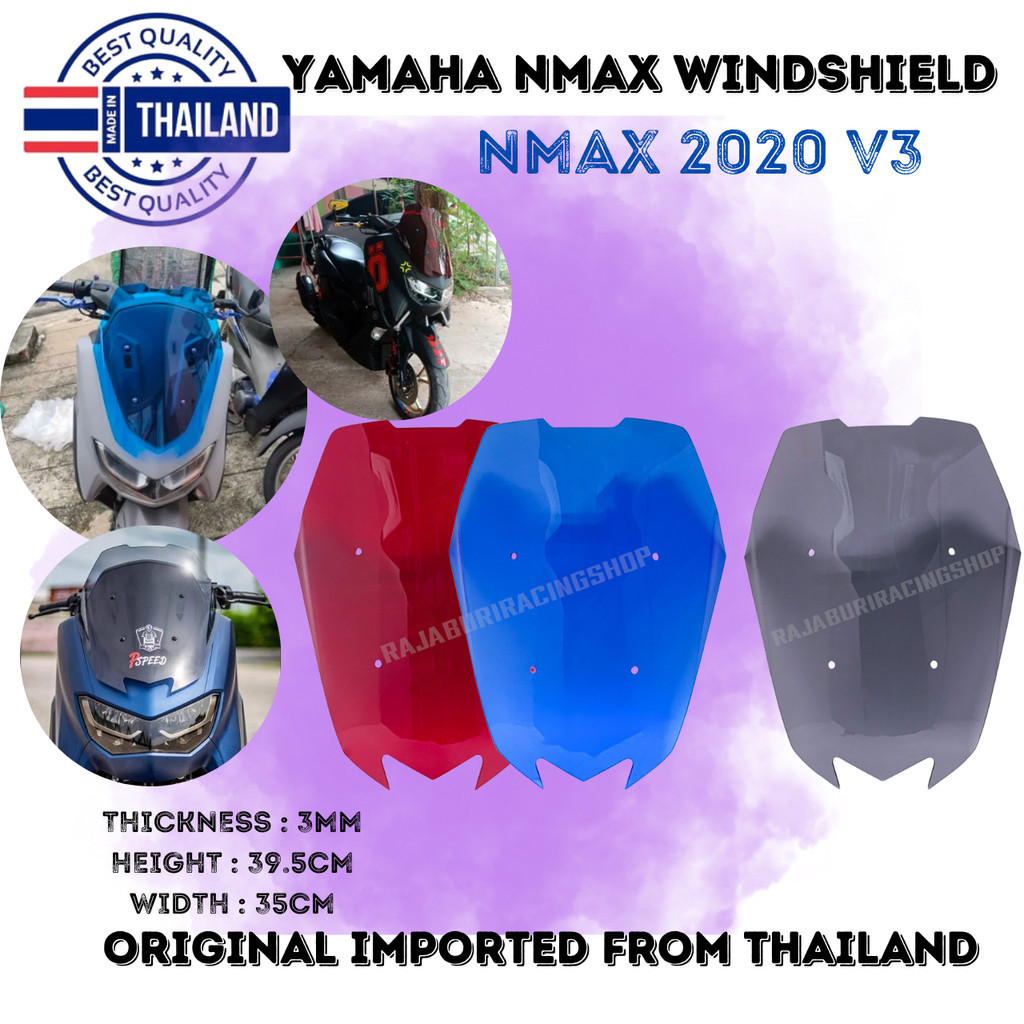 NMAX V3 WINDSHIELD / VISOR NMAX / WINDSCREEN NMAX / V3 NMAX / NMAX ...
