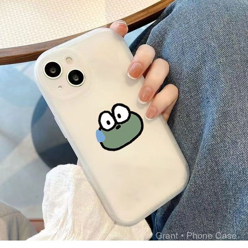 Speechless Frog Transparent Big Eyes Silicone Soft Shell All-Inclusive ...