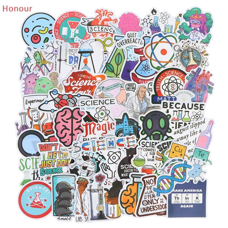 [Honour] 100Pcs Science Chemistry Laboratory Sticker for Laptop Phone ...