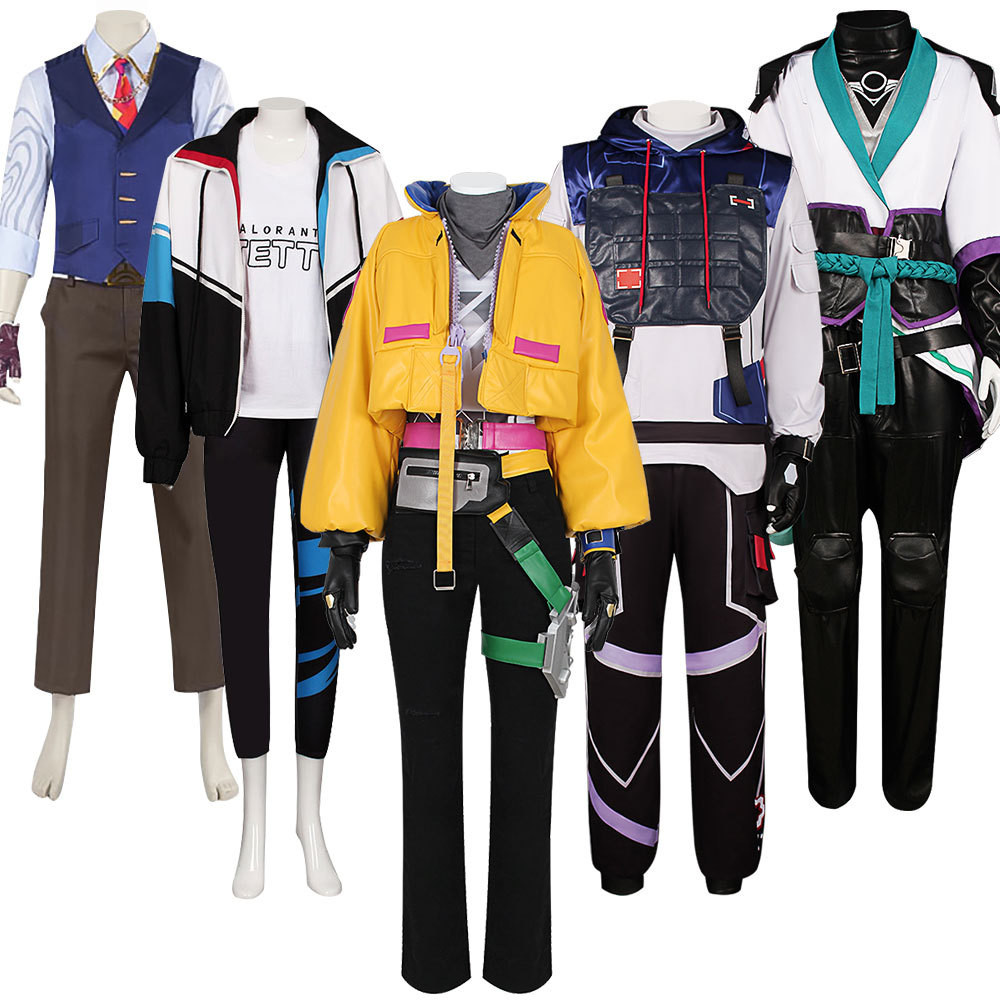 Valorant Cosplay Jett Iso Killjoy Chamber Sage Waylay Halloween Set ...