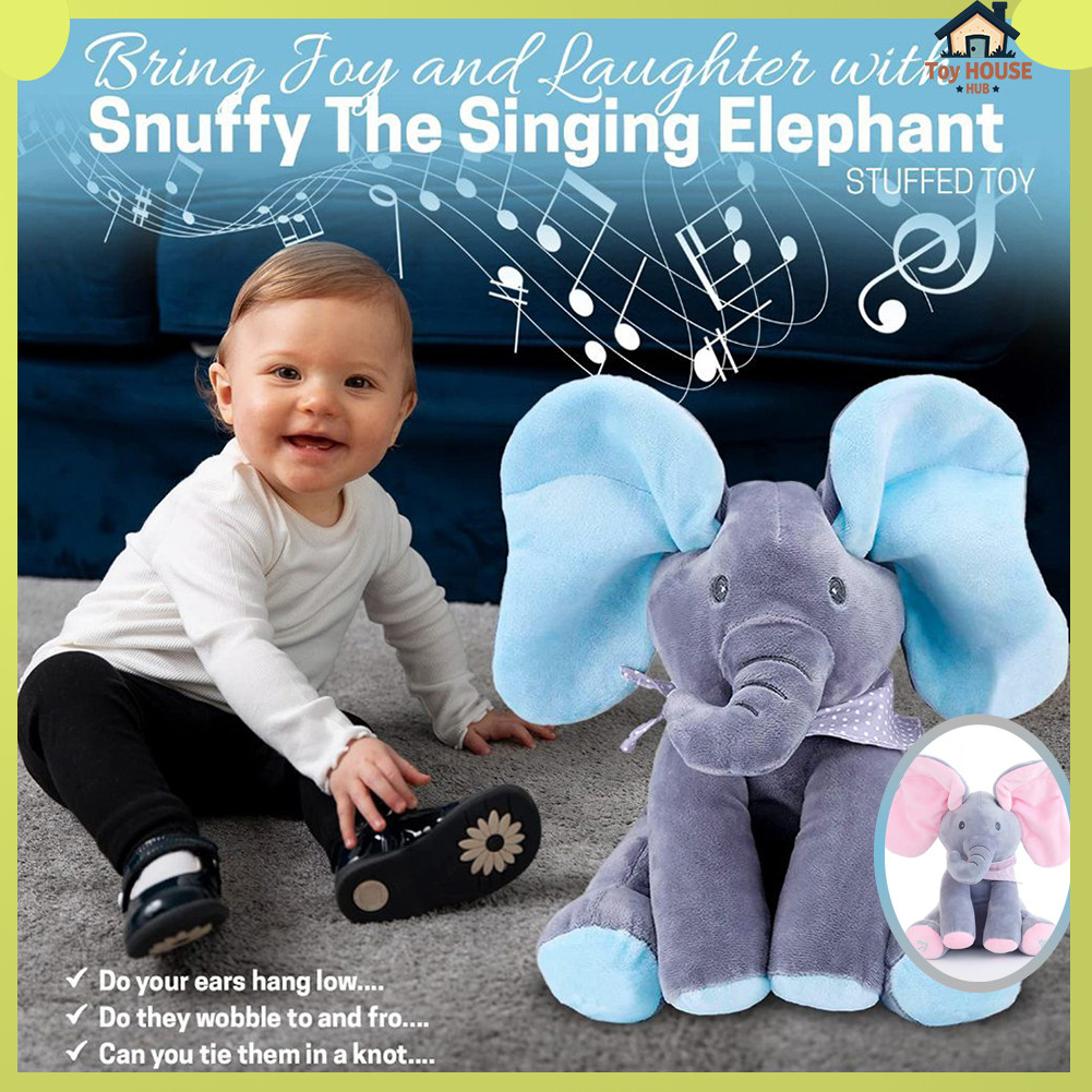 Sing Elephant Toy Music Elephant Ears That Can Sing Moving Electric ...