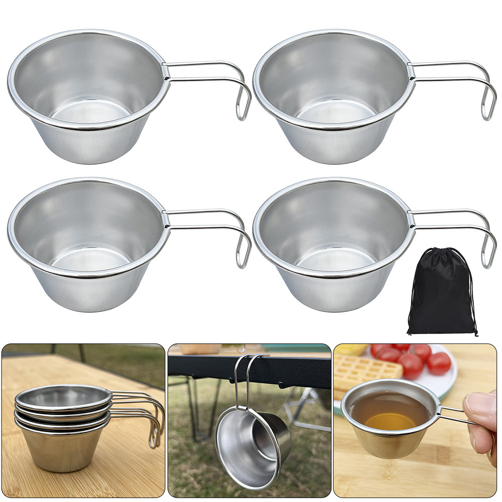 40ml Sierra Cup Stainless Steel Drinking Mug Camping Cup Travel Camping ...
