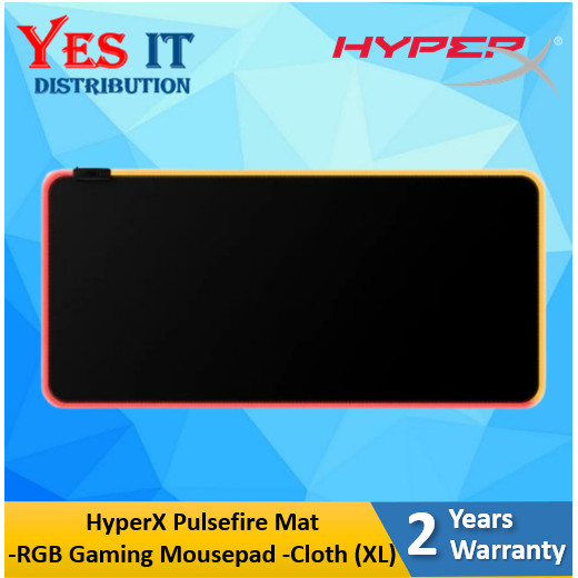 HyperX Pulsefire Mat RGB - RGB Gaming Mouse Pad (Cloth)(XL) (4S7T2AA ...