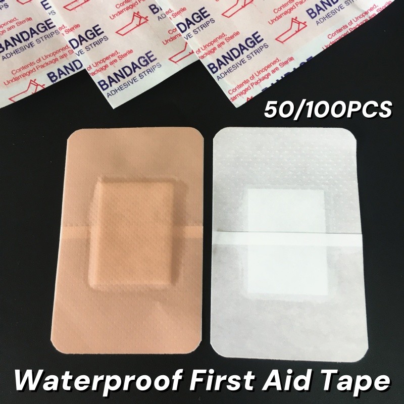 Medical Band-Aids Square PE Adhesive Bandages 50/100PCS Waterproof ...