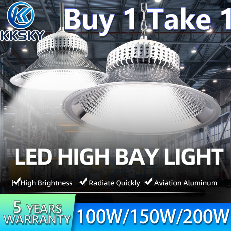 KKSKY Buy 1 Take 1 High Bay Light LED Bulb 100Watts 150W 200W Heavy ...