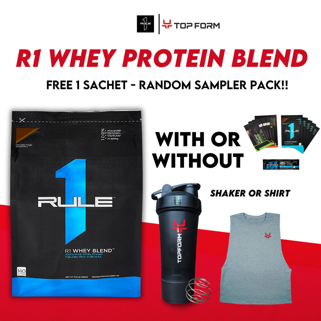 Rule 1 Whey Blend with Shaker, 10 lbs, R1 Whey Protein Powder | Shopee ...