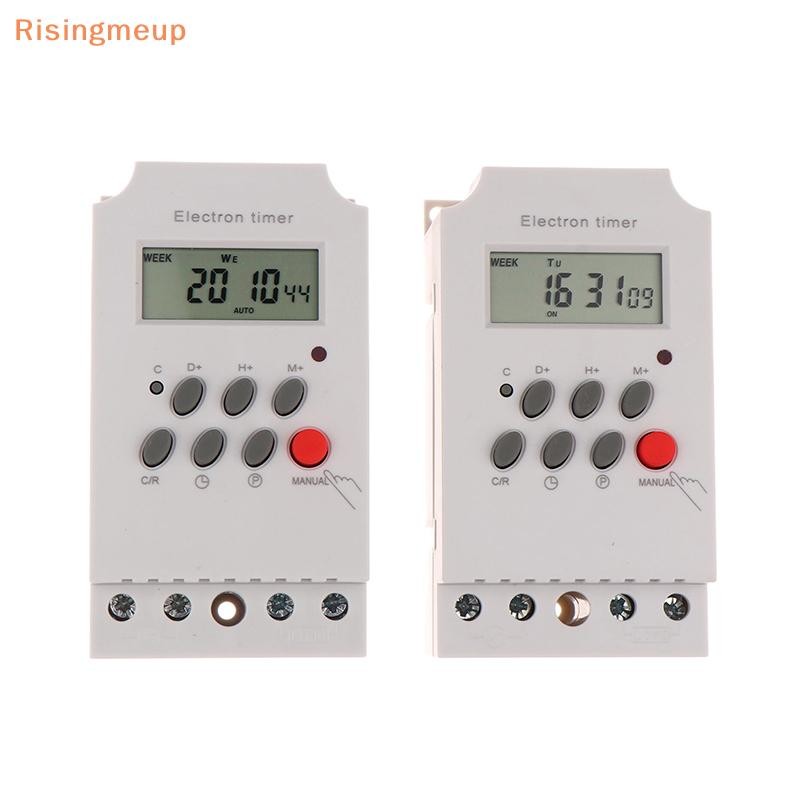 [Risingmeup] Din Rail Digital Weekly Timer DC 12V 24V Input Programmable Relay Clock Control ...