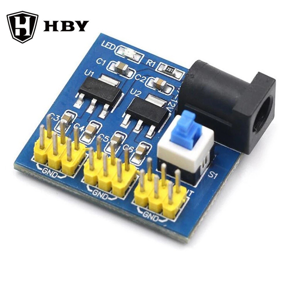 Dc-dc 3.3V 5V 12V Multi-Way Output Voltage Converter Module 12V To 3.3V ...
