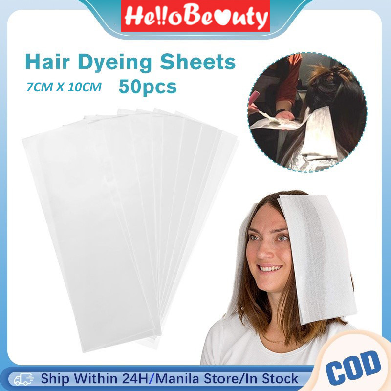 50Pcs Highlight Paper Hair Dyeing Sheet Reusable Hair Coloring ...