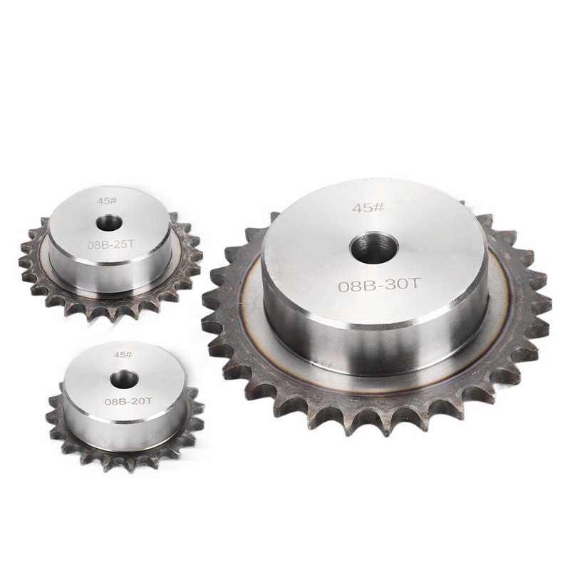 4 points 08B sprocket gear chain combination transmission non-standard ...