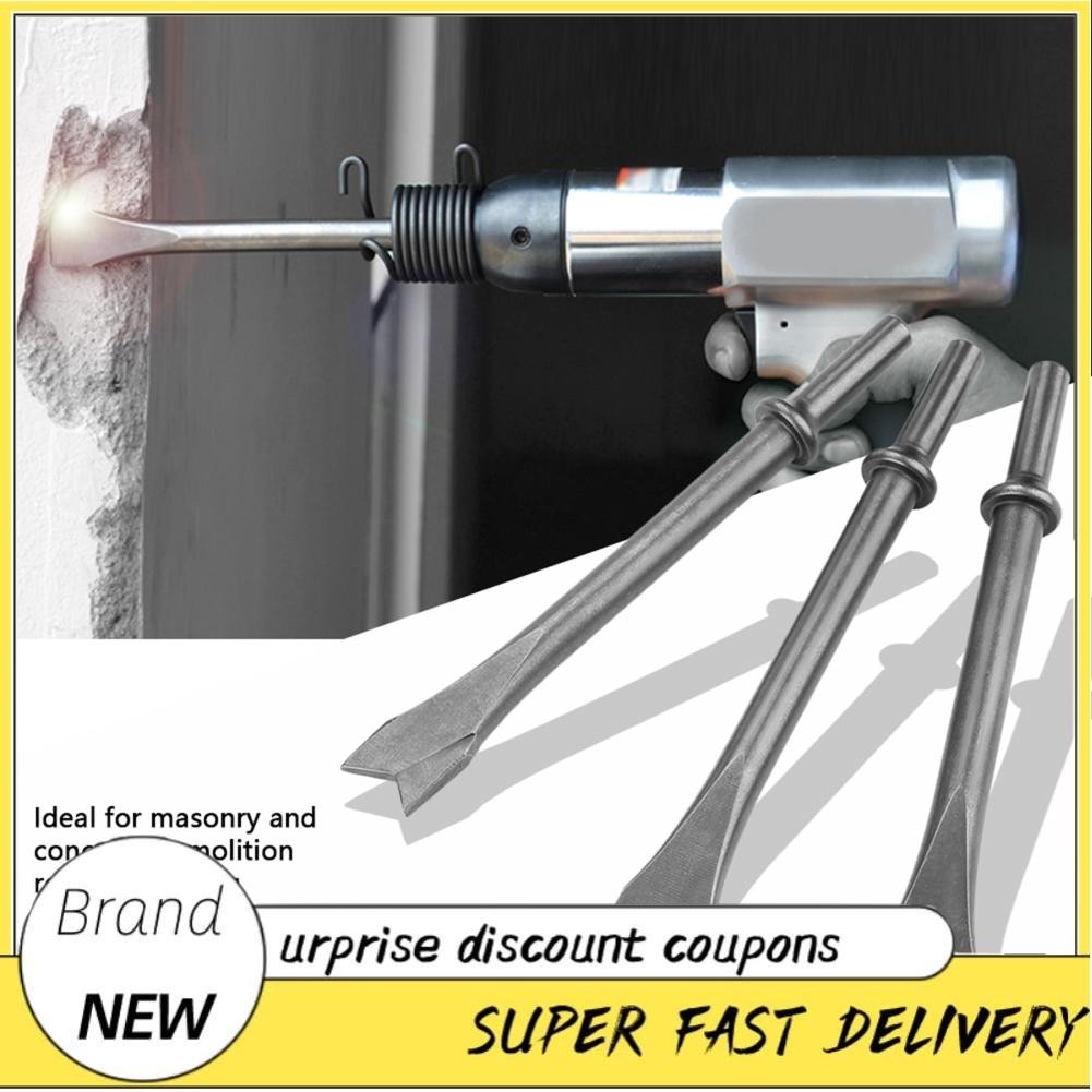 Freemarket 3pcs Air Hammer Chisel Set Extra Long Round Shank Pneumatic Bit | Shopee Philippines