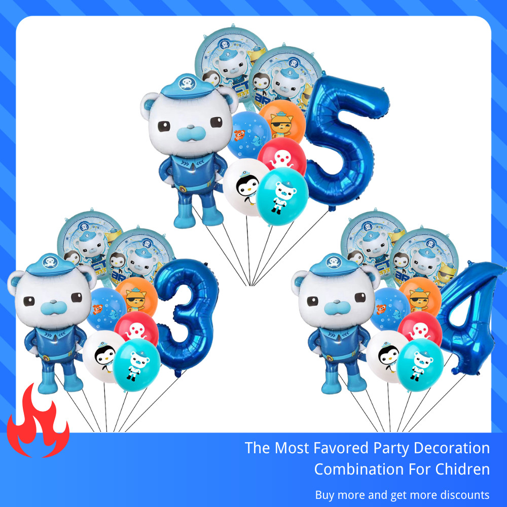 The Octonauts Barnacles Aluminum Foil Balloon Set For Party Decoration ...