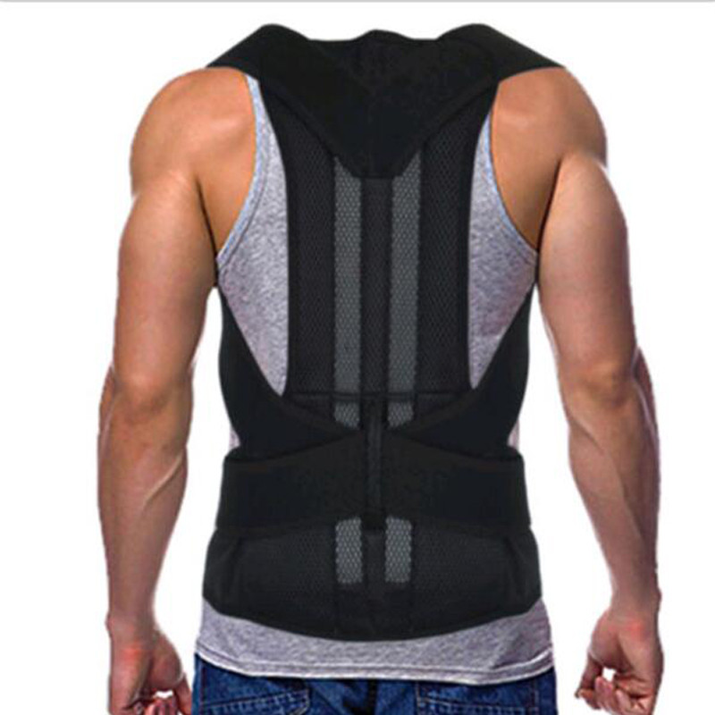 XXL Back Support Belt Orthopedic Posture Corset Back Brace Support Men ...