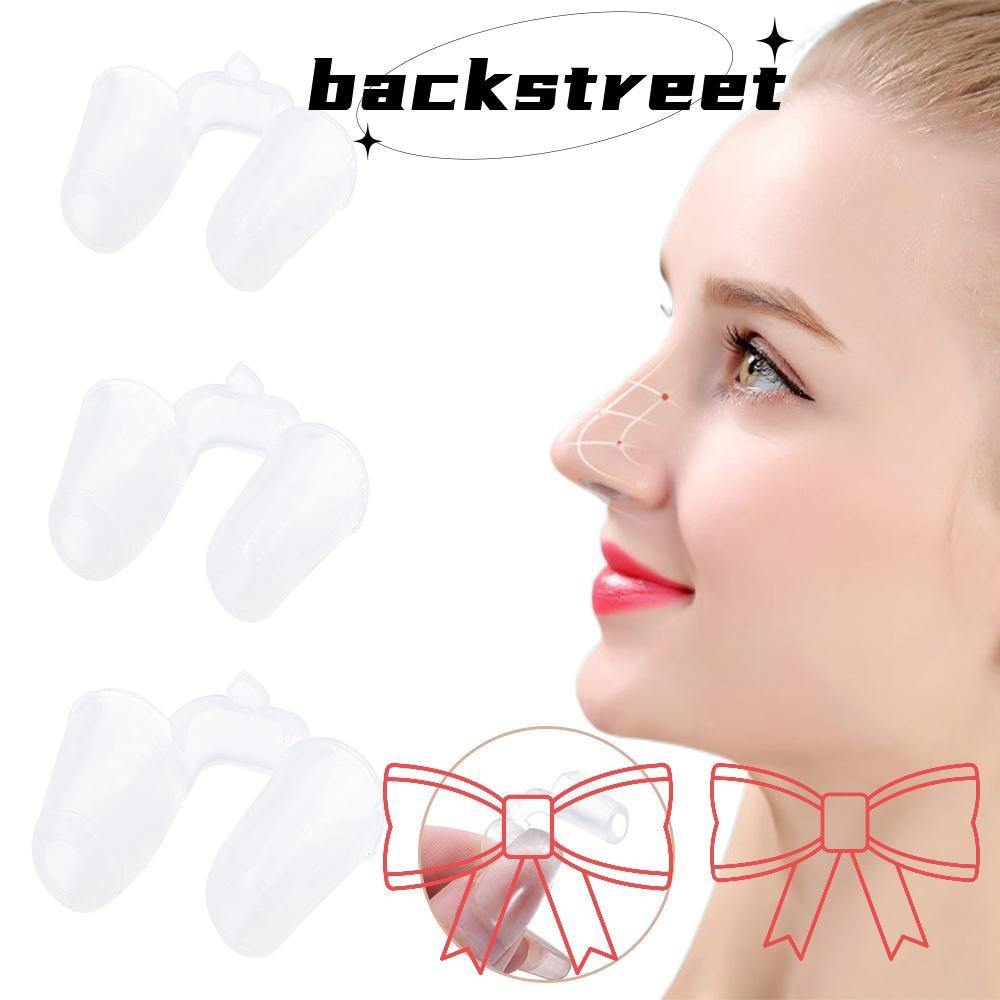 BACKSTREET Silica Gel Nose Clip, Silicone Shaping Nostril Support ...