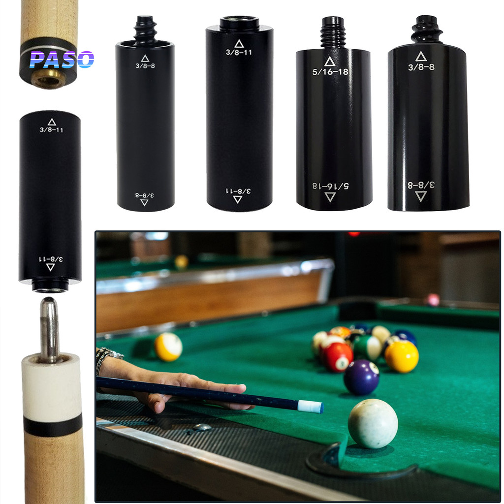 PSO-Aluminum Billiards Pool Cue Extension Heavy Duty Snooker Pool Cue ...