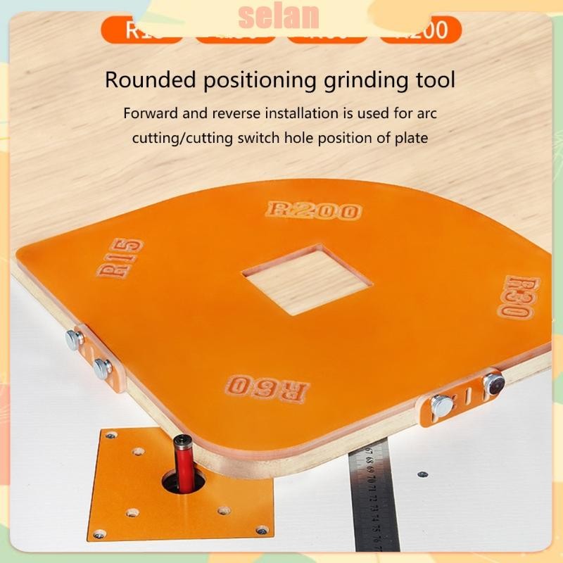SEL Radius Router Templates Jig R200 R15 R30 R60 Arc Woodworking Corner ...