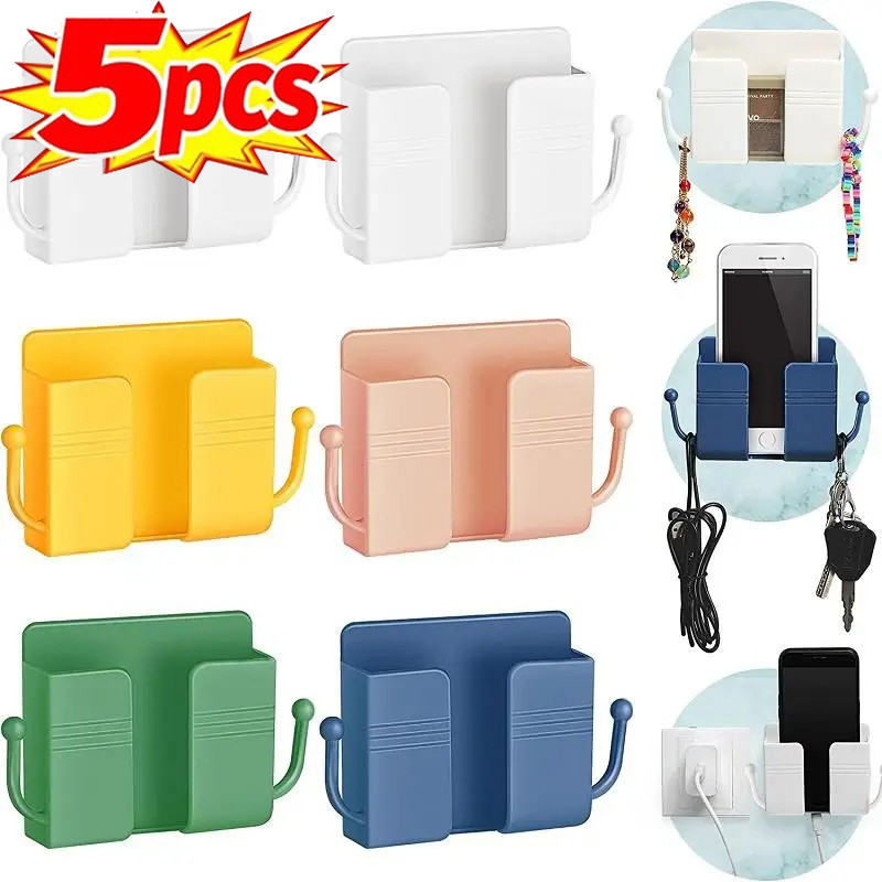 Mobile Phone Holder Wall Mounted Organizer Storage Box - Universal ...