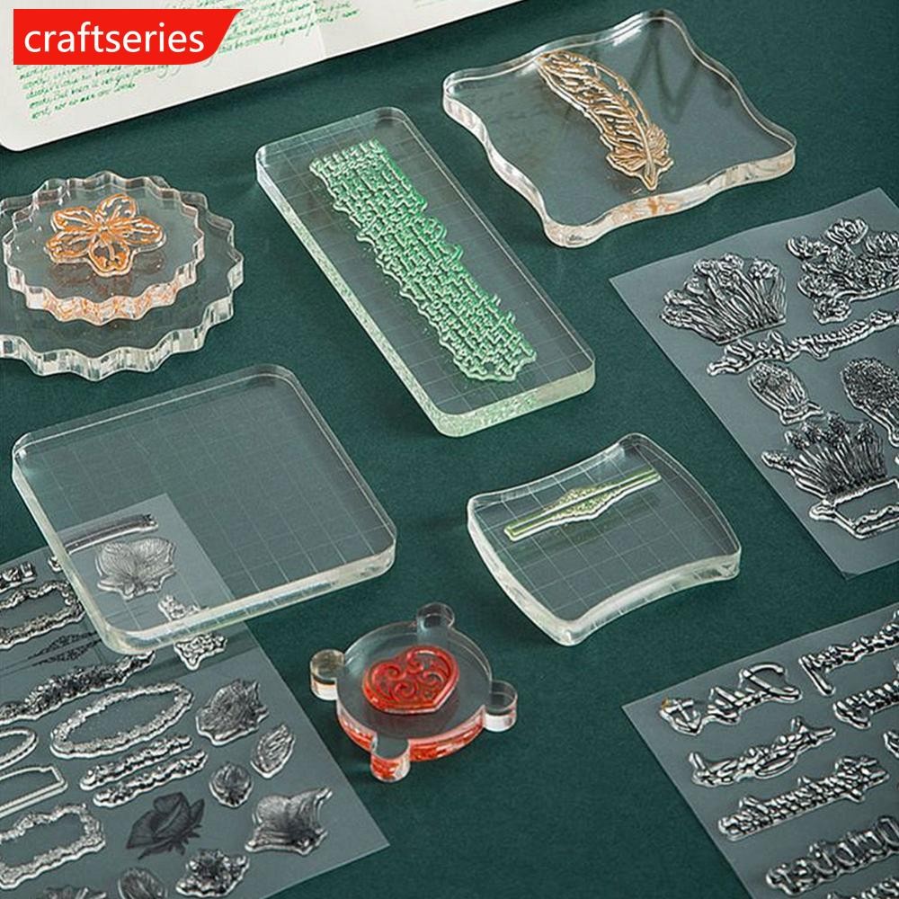 CRAFTSERIES Acrylic Block For Clear Stamp Cling Mounted Rubber Stamps ...